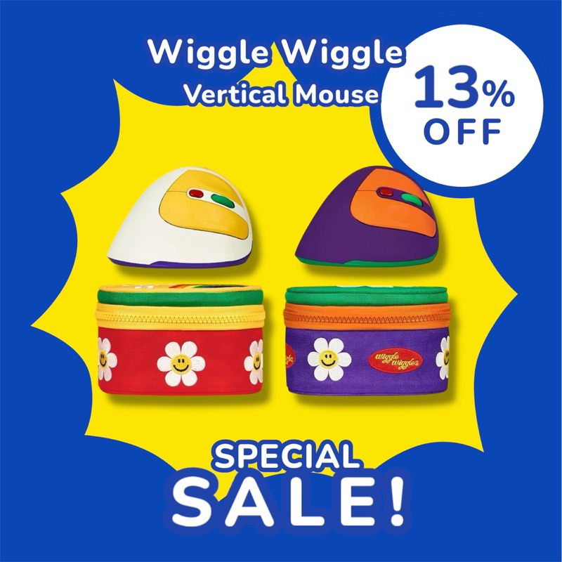 ขายดี Wiggle Wiggle x ABKO Vertical Mouse เม้าส์ไร้สายแนวตั้ง เม้าส์ ...