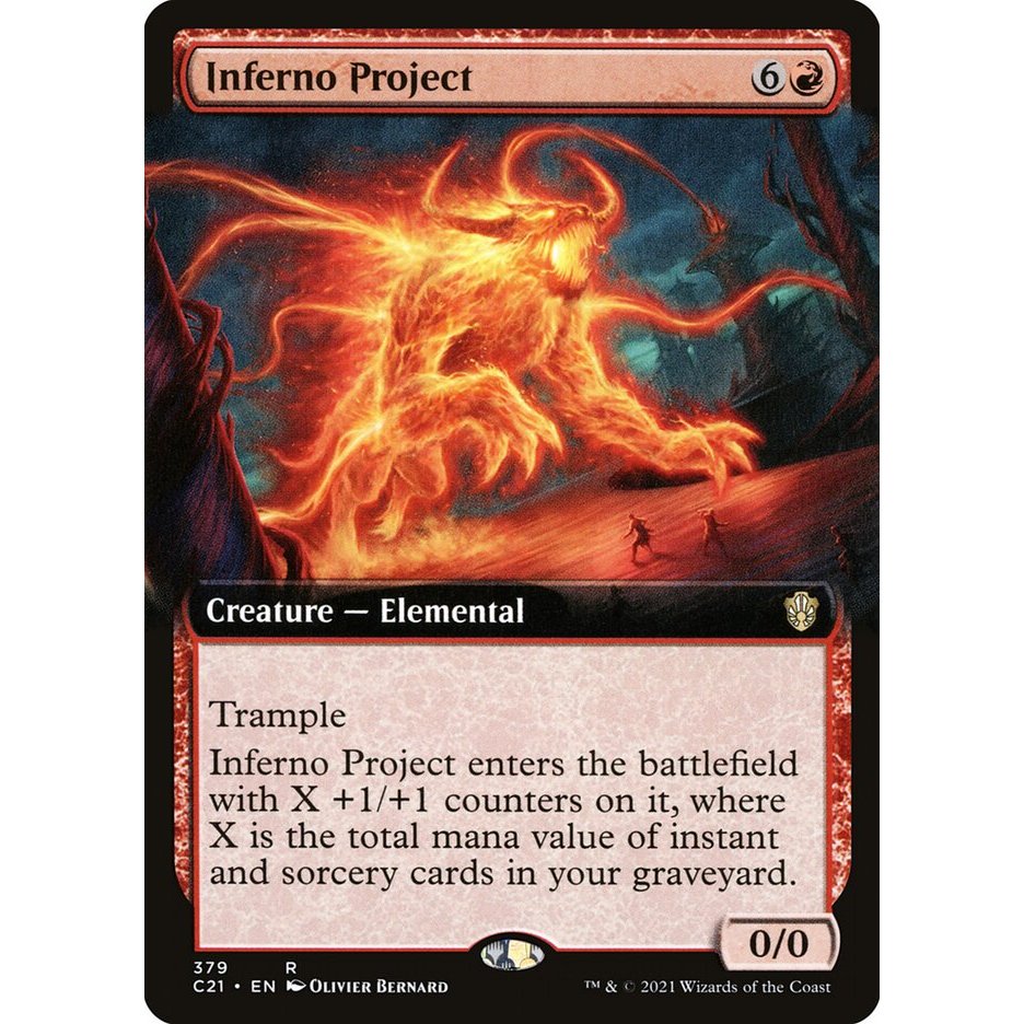 Inferno Project [Extended Art] C21 Commander 2021 การ์ด Magic the ...