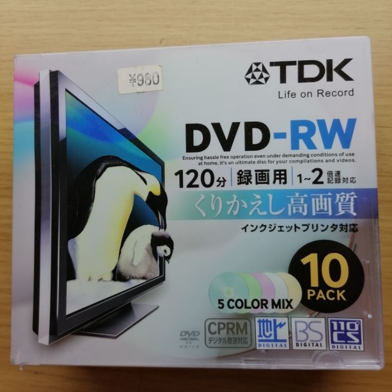 DVD-RW TDK 1แพ็คมี10แผ่น (New) | Shopee Thailand