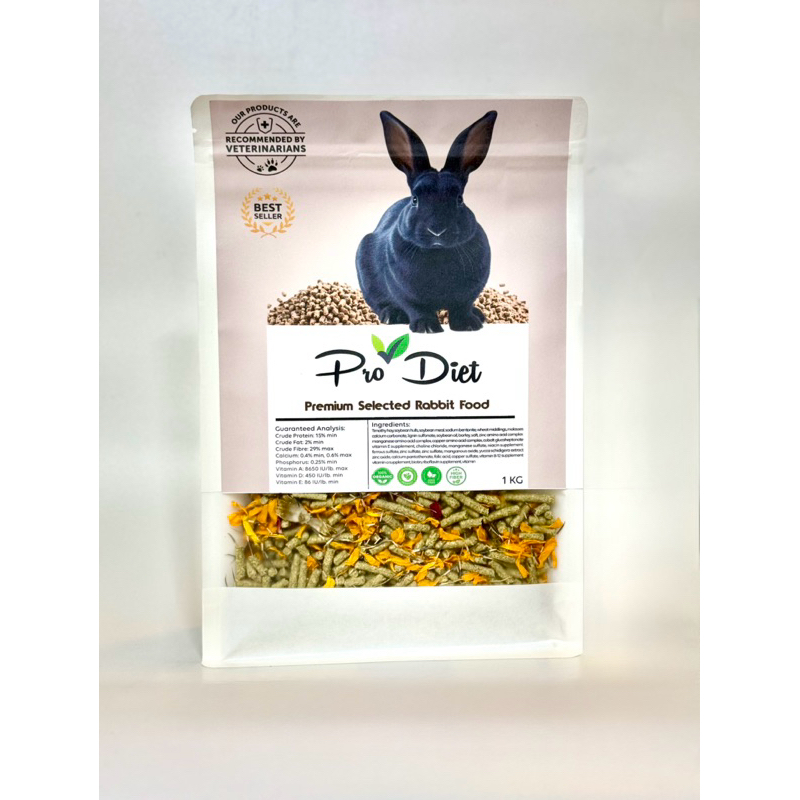 Pro-Diet อาหารกระต่ายเกรดพรีเมี่ยม โปรไดเอ็ด 1 กิโลกรัม | Shopee Thailand