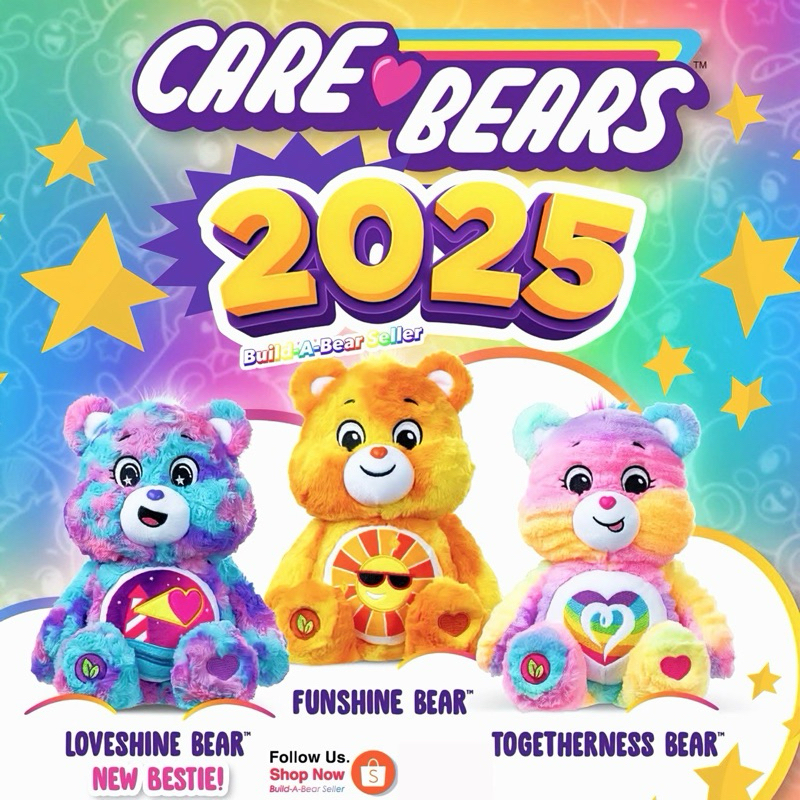 2025 NEW CARE BEARS ตุ๊กตาแคร์แบร์ รุ่นปีใหม่ ล่าสุด พร้อมอเมริกา รุ่น ...