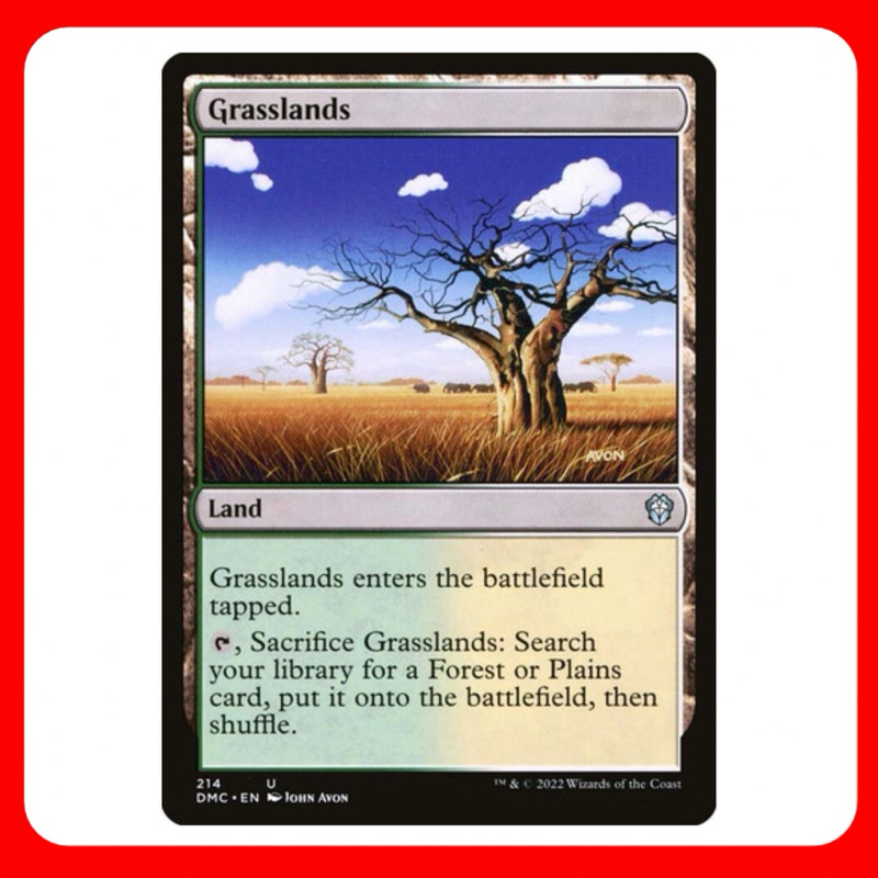 [MTG] Grasslands [DMC] [LAND] [UNCOM] [NORMAL] [ENG] (การ์ดเมจิค ...