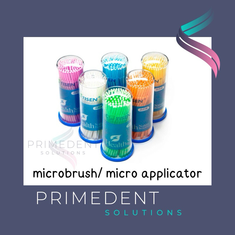 Cotisen microbrush แบบกระปุก micro applicator 100ชิ้นต่อกระปุก แปรงปัด ...