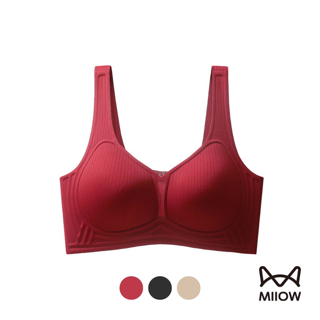 MIIOW เสื้อชั้นในแถบเจลลี่สามมิติทรงU ช่วยรองรับให้ไม่หลุดจากคัพ ดีไซน์ ...