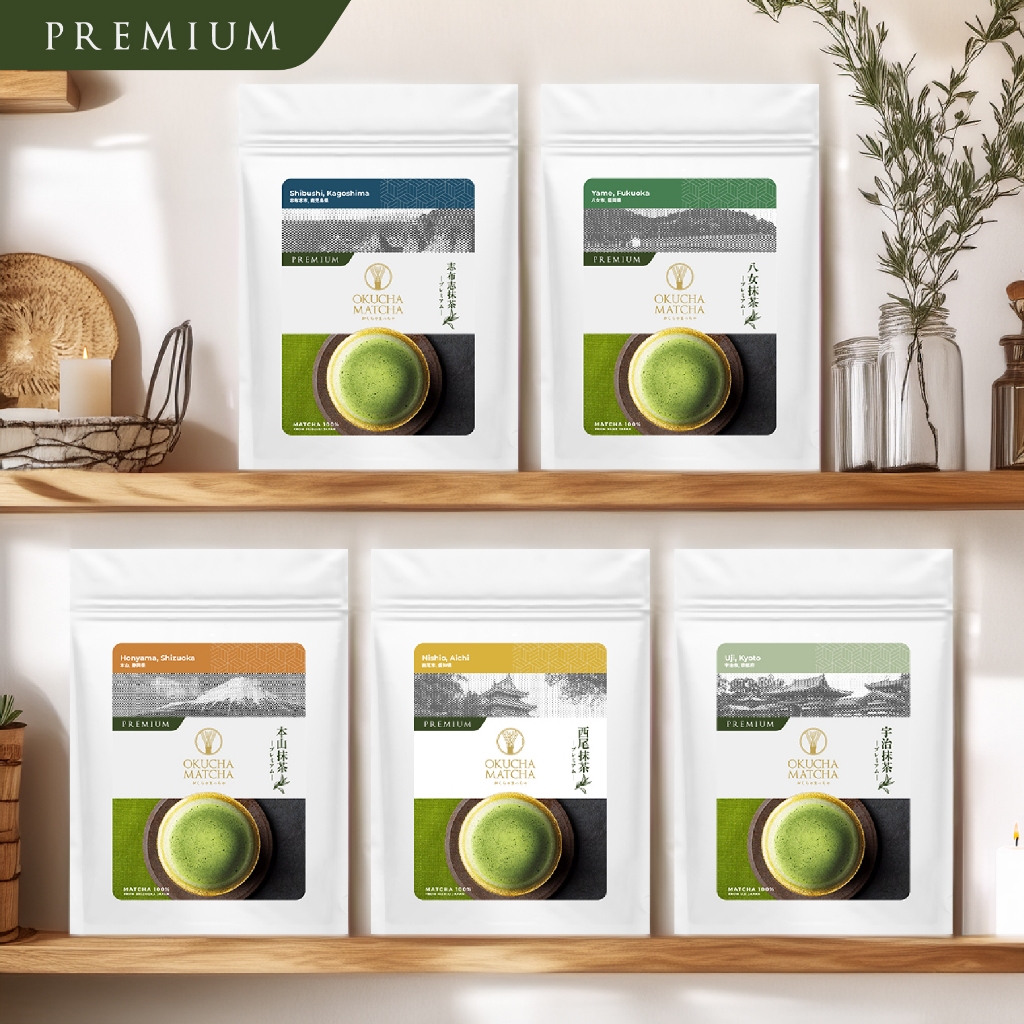 [เกรด Premium] Matcha Premium 5 เมือง เเบรนด์ Okucha Matcha | Shopee ...