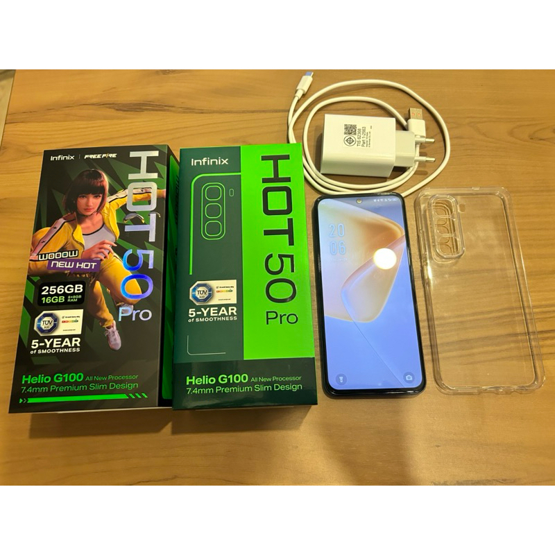 ส่งต่อ Infinix HOT 50 Pro 256+8GB สี Sleek Black | Shopee Thailand