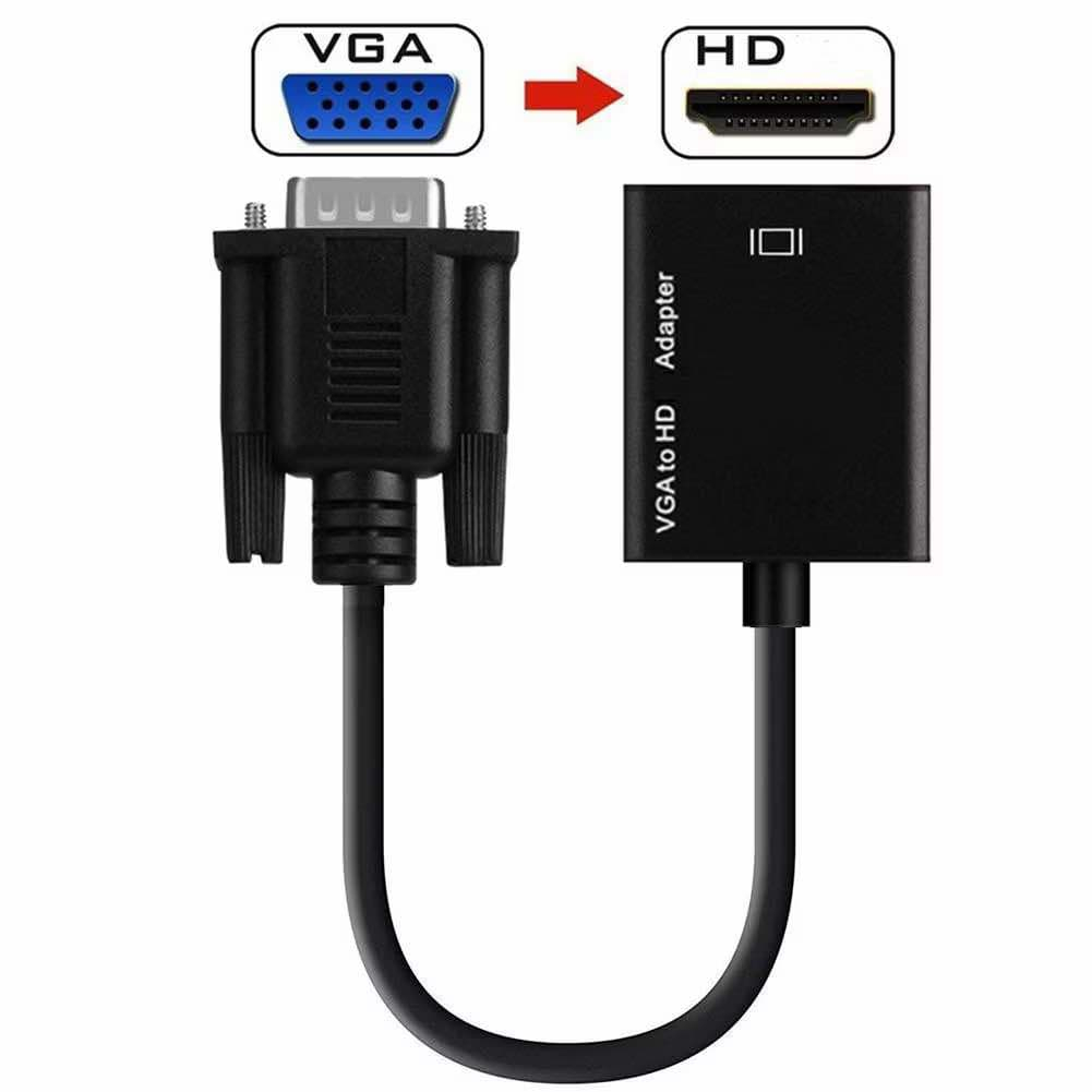 1080P VGA to HDMI Video Converter Adapter with Mini USB Power Cable 3 ...