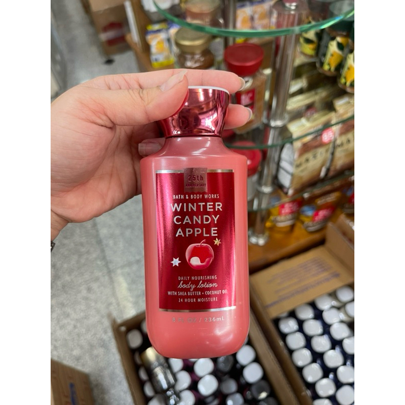 Bath & Body Works Winter Candy Apple Body Lotion 236ml. ของแท้ | Shopee ...