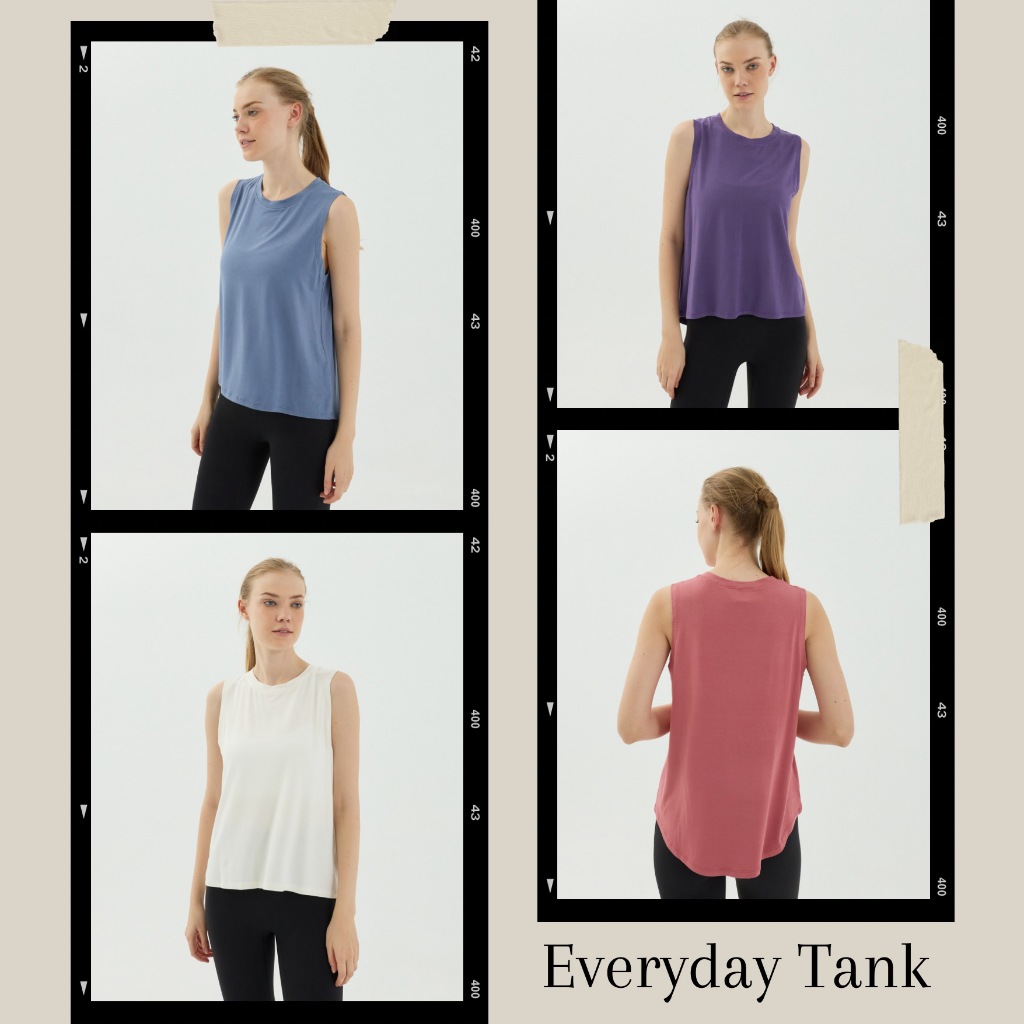 PENNY | Everyday Tank เสื้อกล้ามออกกำลังกาย ทรงหน้าสั้นหลังยาว พราง ...