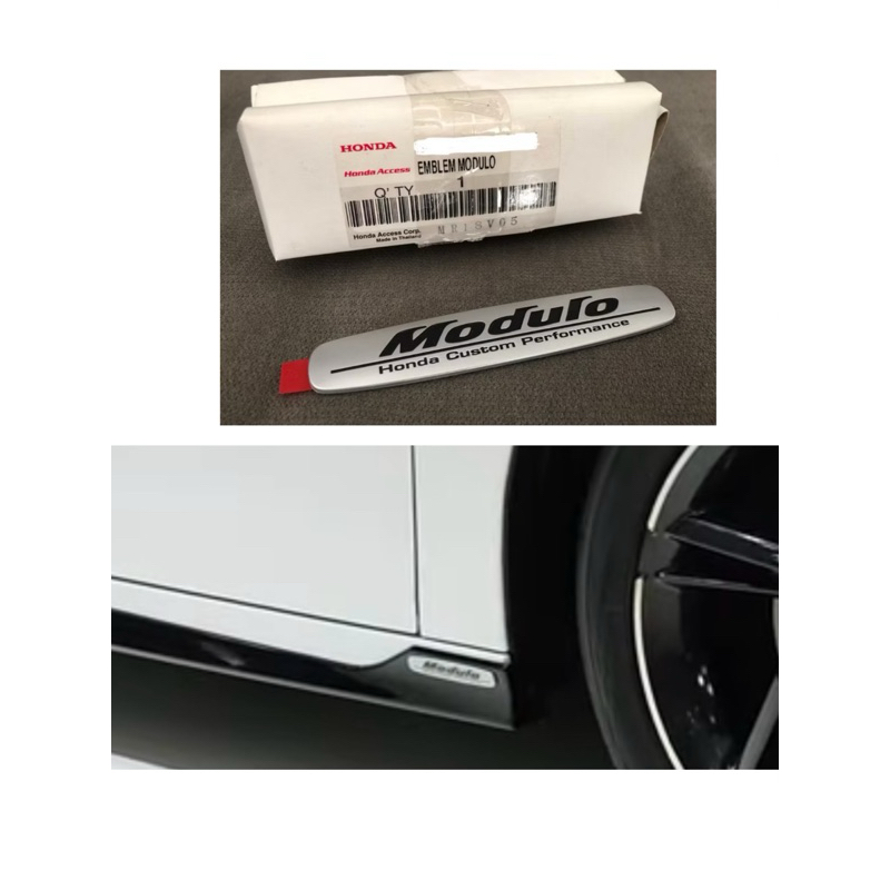 (แท้💯%)โลโก้ Modulo,โมดูโล , Genuine parts ,ติดสเกิร์ต , ”Honda Access ...