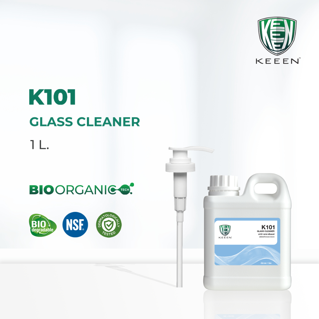 ผลิตภัณฑ์น้ำยาเช็คคราบมัน บนกระจก - K101 GLASS CLEANER 1L (ขนาด 1 ลิตร ...