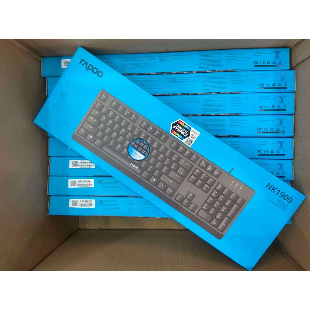 ส่งจากไทย Rapoo รุ่น NK1900 USB Keyboard คีย์บอร์ดทำงาน คีย์บรอด์ NK ...
