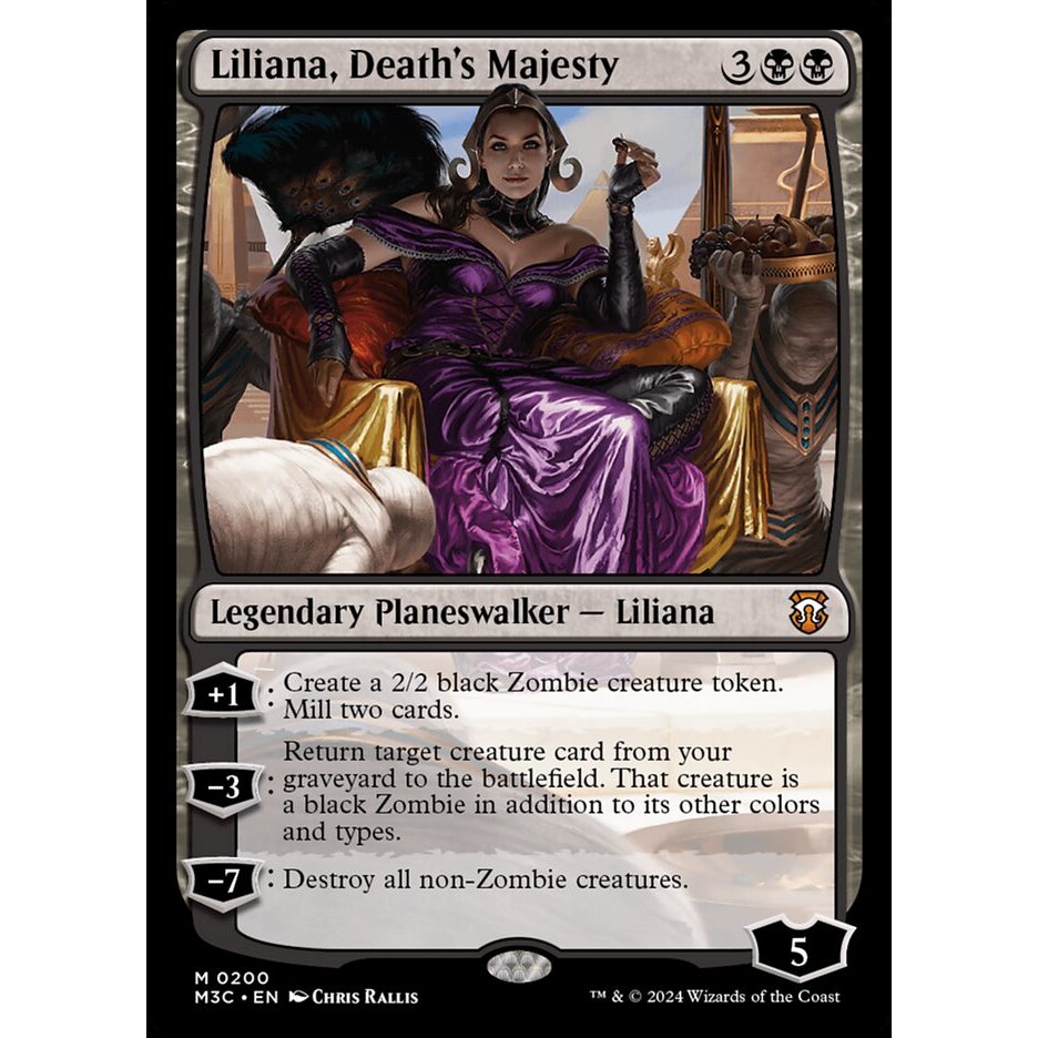Liliana, Death's Majesty M3C, J25 การ์ด Magic the Gathering [MTG] ของแท้ | Shopee Thailand