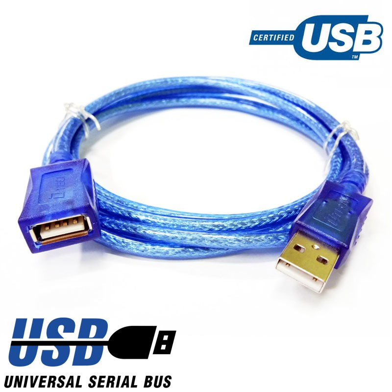 Cable USB M/F 2.0 สาย usb ผู้-เมีย สาย USB เพิ่มความยาว 1.8M 3M 5M 10เมตร | Shopee Thailand