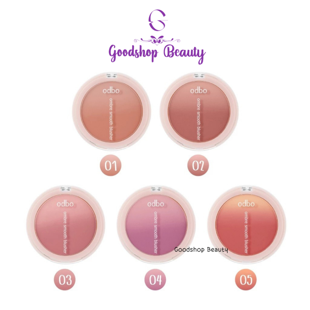 ODBO OMBRE SMOOTH BLUSHER 8g OD1307 โอดีบีโอ ออมเบรย์ สมูธ บลัชเชอร์ บลัชออนสองเฉดสี | Shopee ...