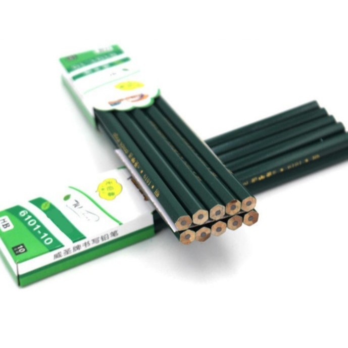 ดินสอไม้ 2B ดินสอดำ 2 หัว (กล่อง10แท่ง) เขียนได้คมชัด สีเข้ม ดินสอแรเงา ...