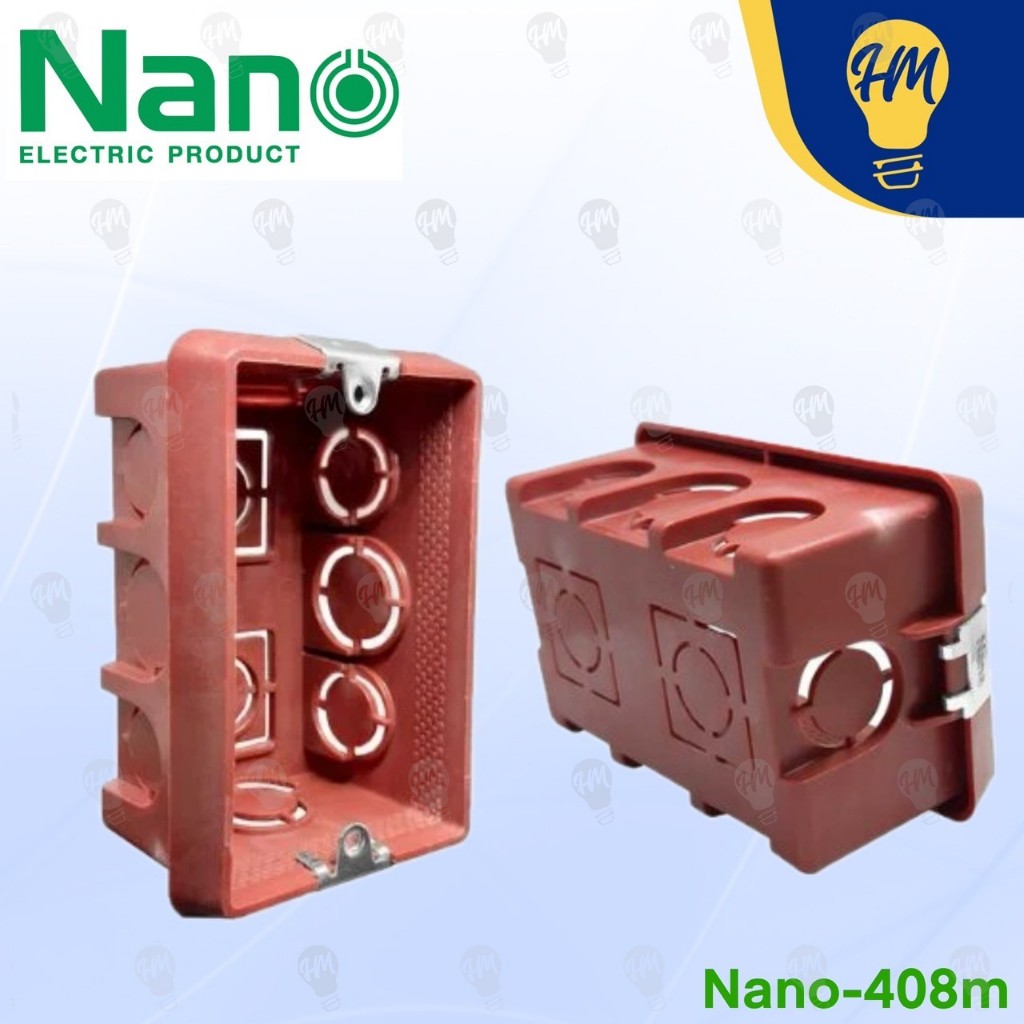 Nano บล็อคฝัง พลาสติก หูเหล็ก ขนาด 2x4 และ 4x4 | Shopee Thailand
