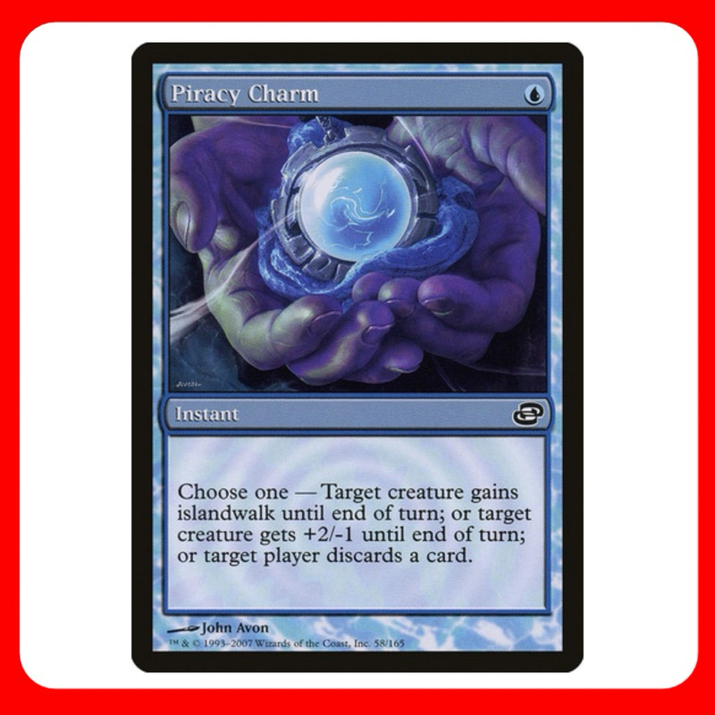 [MTG] Piracy Charm [PLC] [BLUE] [COMMON] [NORMAL] [ENG] (การ์ดเมจิค ...