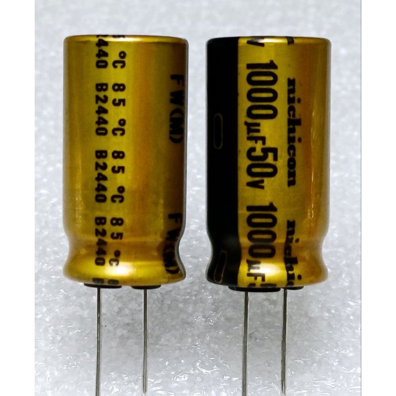 Nichicon FW 1000uf 50v Capacitor ตัวเก็บประจุ คาปาซิเตอร์ ออดิโอเกรด ...