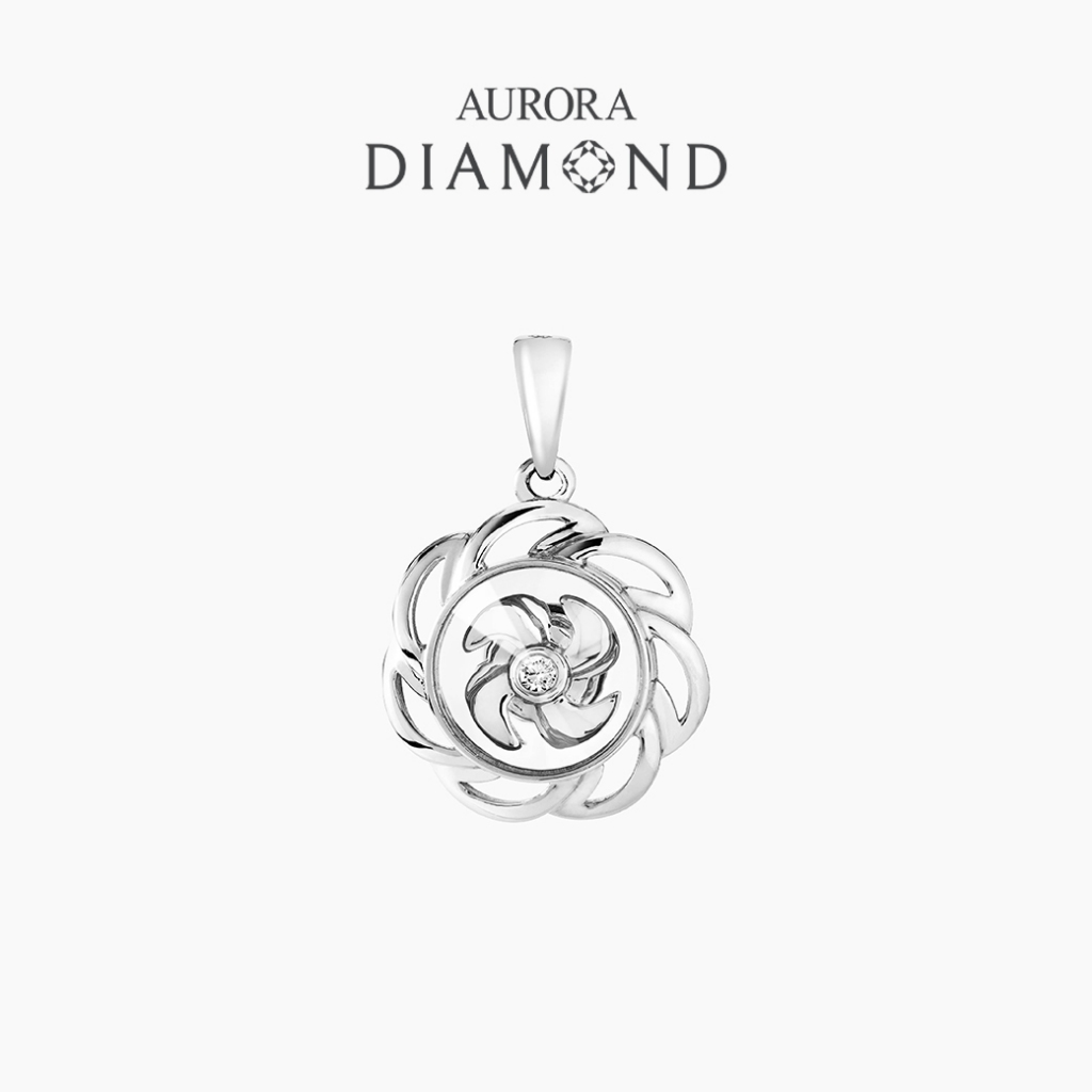 Aurora Diamond จี้เพชรกังหัน รุ่น 5 Diamond Line Collection DJWM005 ...