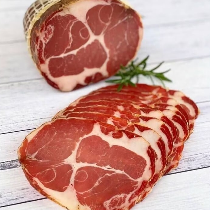 Coppa Ham Slices (1-1.5mm) Pack 100g - คอปป้าแฮม สันคอหมูสไลด์บาง (1 ...
