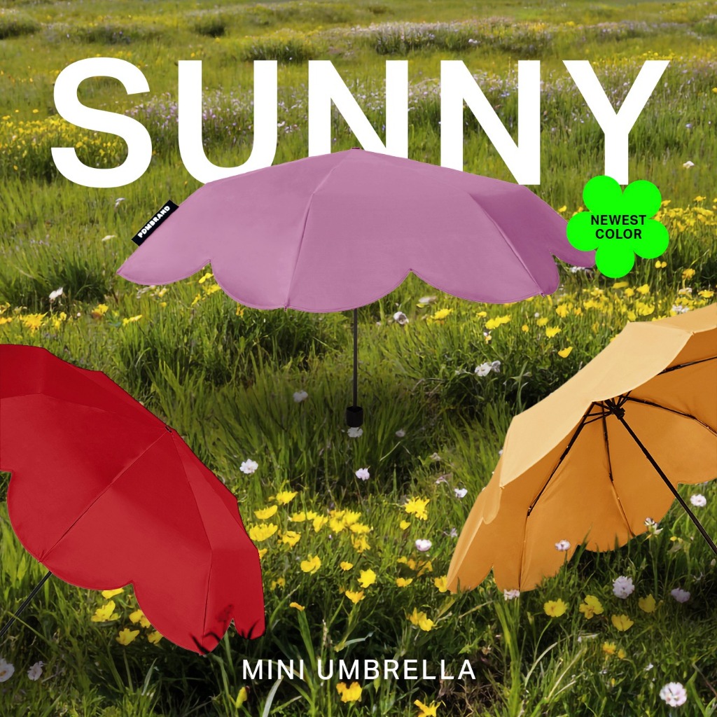 PDM ร่มพับดอกไม้ Sunny umbellar mini | Shopee Thailand