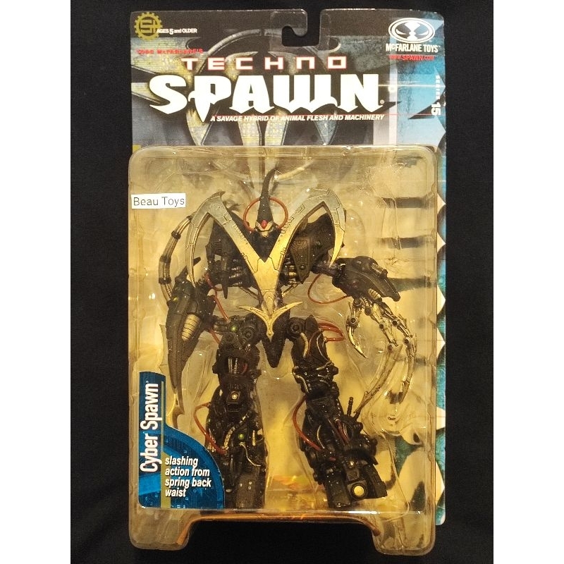 (ของแท้💯)McFarlane Toys Techno Spawn Cyber Spawn 1999 Ultra Action ...