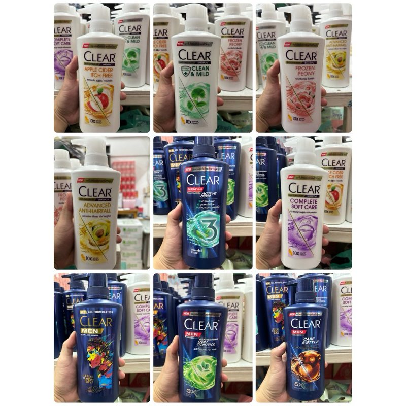 Clearเคลียร์แชมพูขจัดรังแค400-450ml. | Shopee Thailand