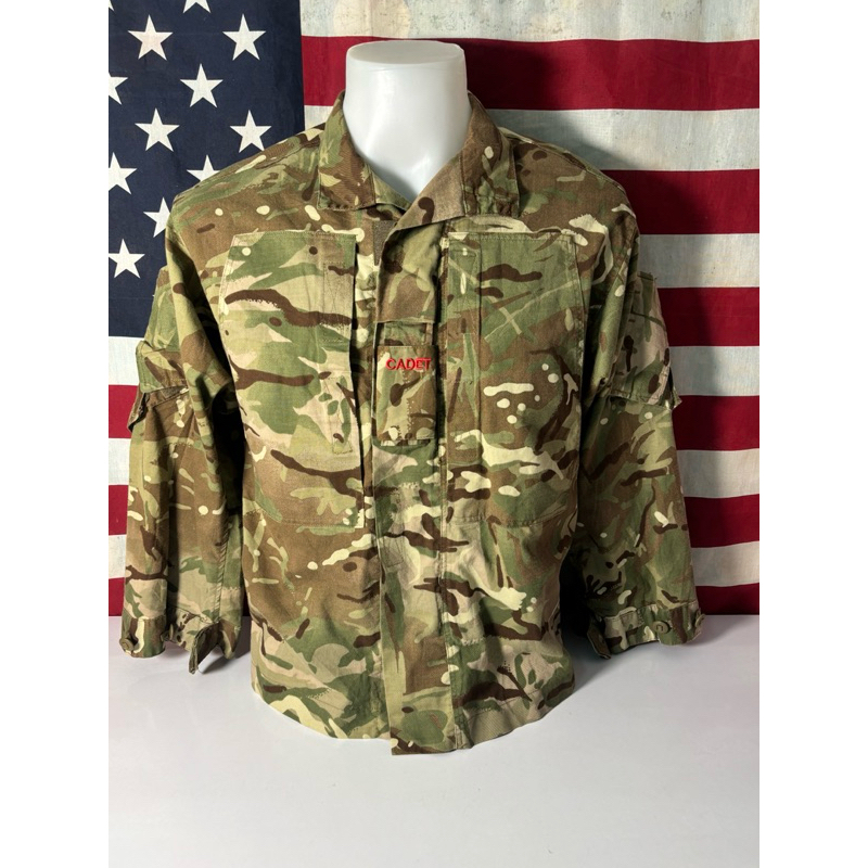 เสื้อทหารอังกฤษ: jacket combat Warm weather MPT: Size L รอบอก 40 นิ้ว ...