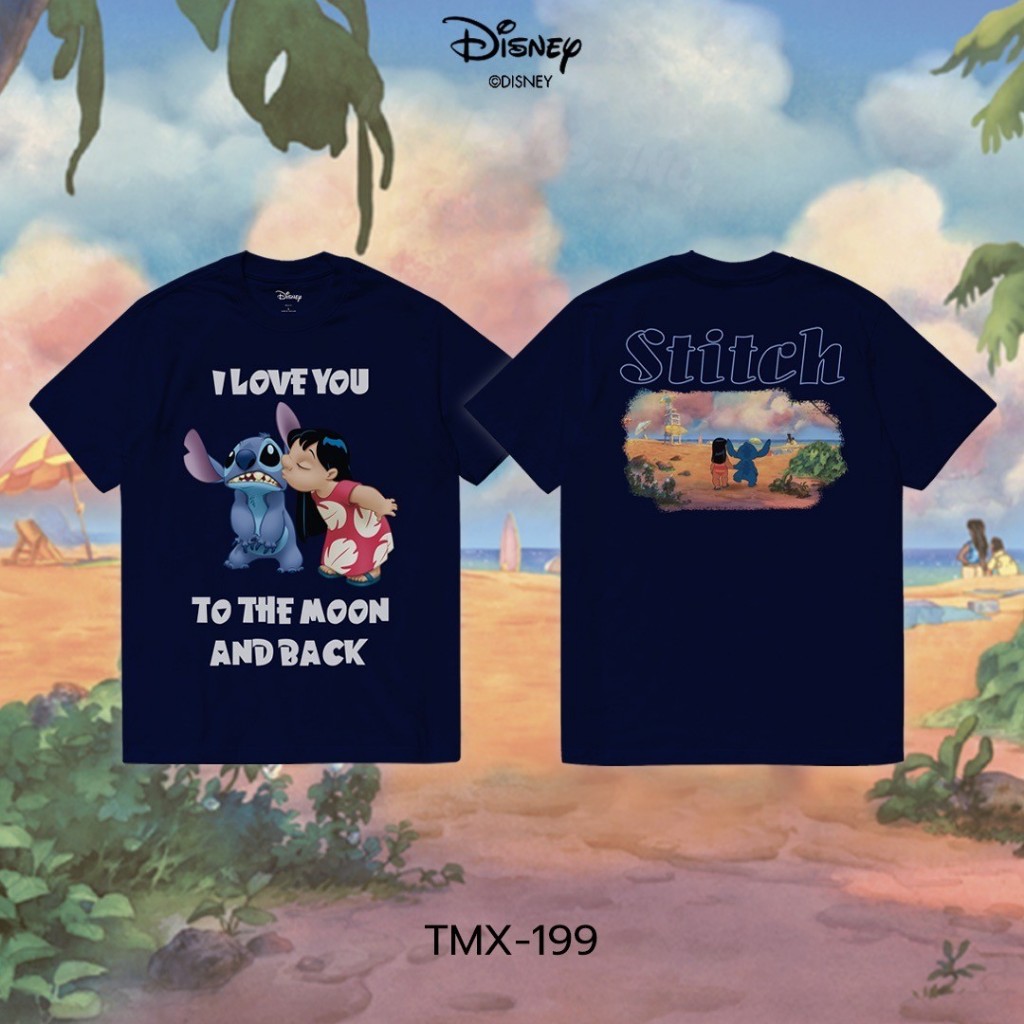 Power 7 Shop เสื้อยืดการ์ตูน Lilo & Stitch ลิขสิทธิ์แท้ DISNEY (TMX-199 ...