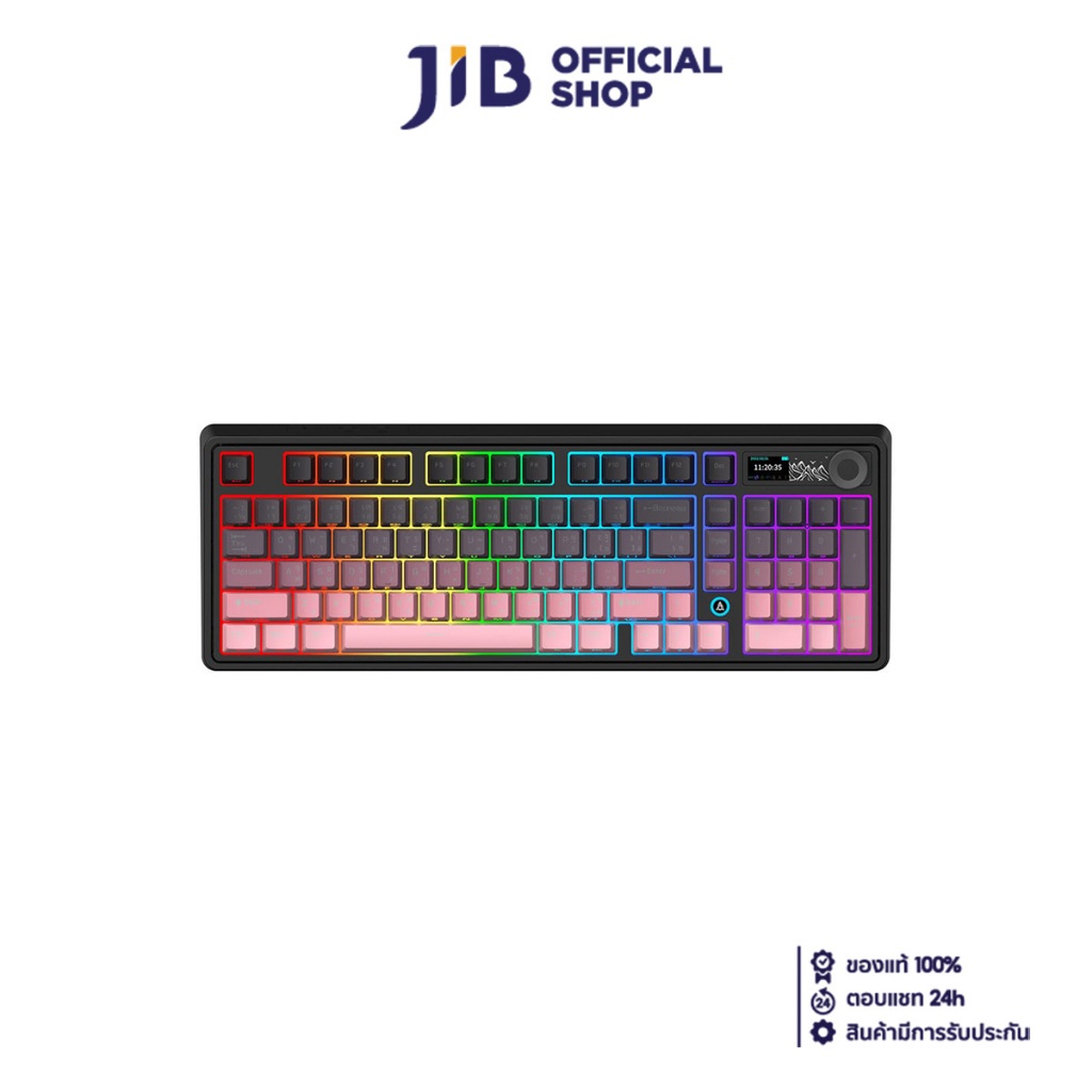 WIRELESS KEYBOARD - AJAZZ AK980 LCD - GRADIENT BLACKBERRY (GIFT V2 ...