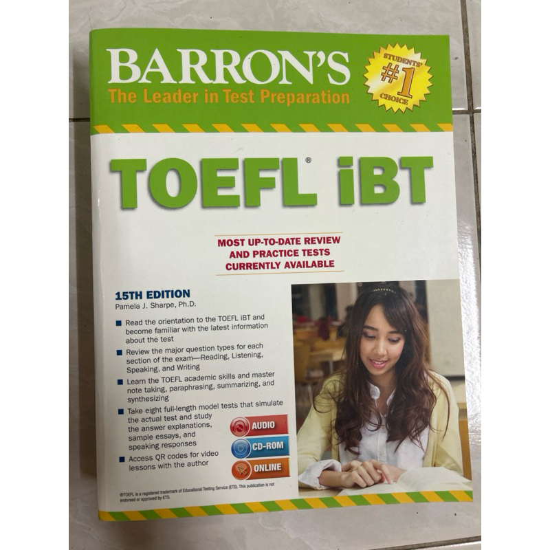 barron’s toefl ibt มีขีดเขียน 10% มีcd | Shopee Thailand