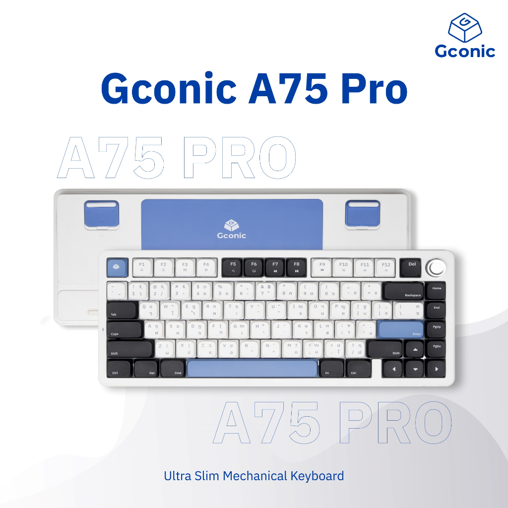 Gconic A75 Pro Ultra Slim Mechanical Keyboard | Shopee Thailand