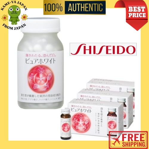 Shiseido Pure White 240 tablets / Pure White Drink 50mL【Direct from ...
