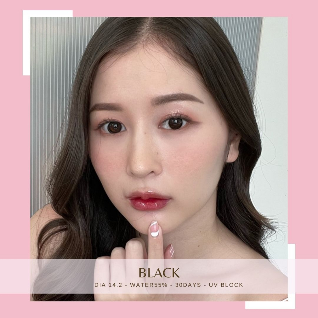 🔥 คอนแทคเลนส์ 💗ขนาดมินิ💗 Mini Julia (kittykawaii) สี : Black | Shopee Thailand