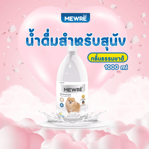 MEWRE มิวเร่ น้ำดื่มเพื่อสุขภาพสำหรับสุนัข 1,000 มิลลิลิตร (MD1L x 1) | Shopee Thailand