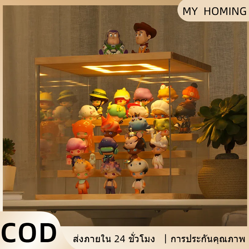 【COD】ชั้นวางโมเดล popmartกล่องฟิกเกอร์ ตู้โมเดล ตู้โชว์2/3/4/5ชั้น ของ ...