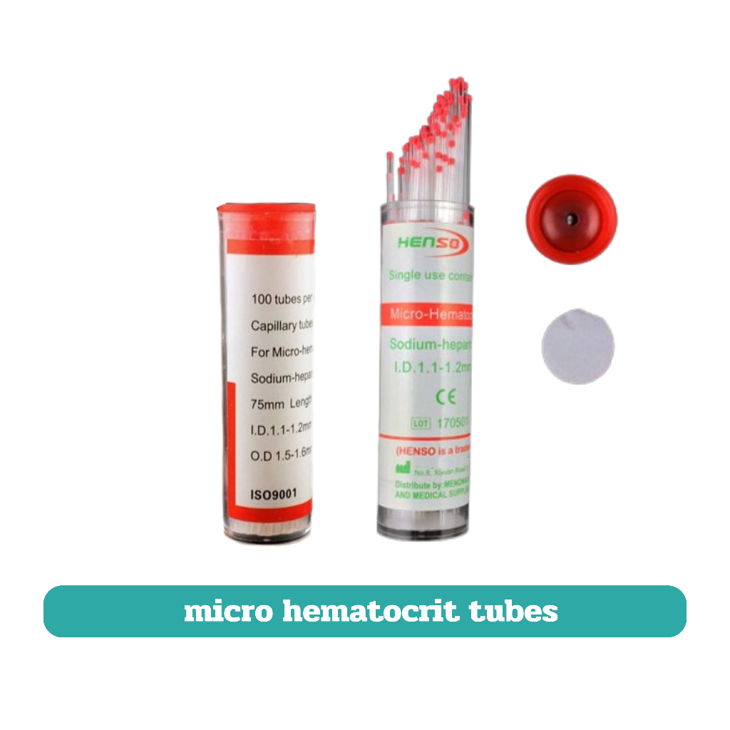 micro hematocrit tubes (Red Code) 100ชิ้น /หลอด | Shopee Thailand