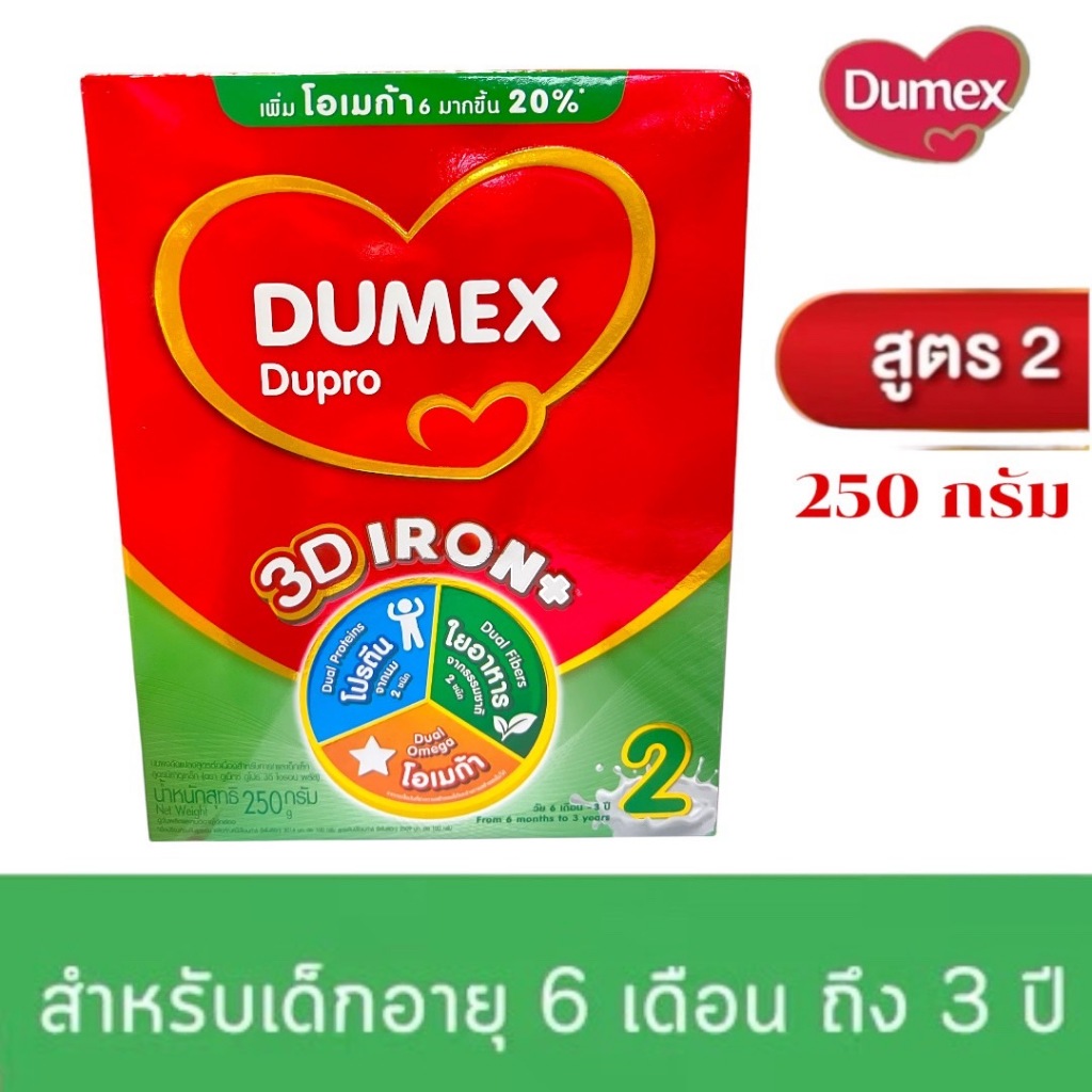 Dumex Dupro ดูเมกซ์ ดูโปร สูตร 2 นมผงสำหรับเด็กวัย 6เดือน - 1ปี ช่วงวัย ...