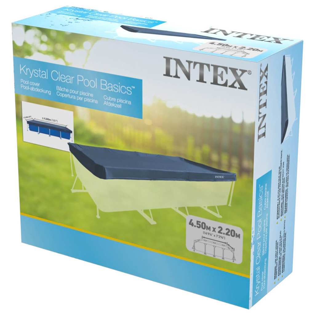 Intex ผ้าคลุมสระน้ำ แบบเหลี่ยม ขนาด 4.5*2.2 เมตร 28039 | Shopee Thailand