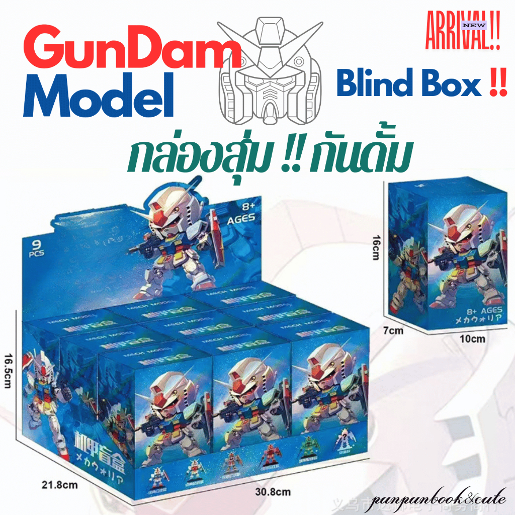 🔥พร้อมส่ง🔥MODEL กันดั้ม Blind box กล่องจุ่มกันดั้ม 🤖 | Shopee Thailand