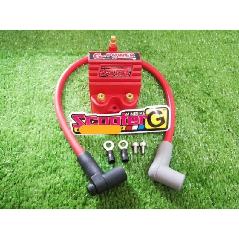 คอย G~ Power Hi Vote พร้อมสายหัวเทียน สำหรับ Dio Zx Julio Giono Evo Jog และมอเตอร์ไซค์ 2จังหวะ 4 ...