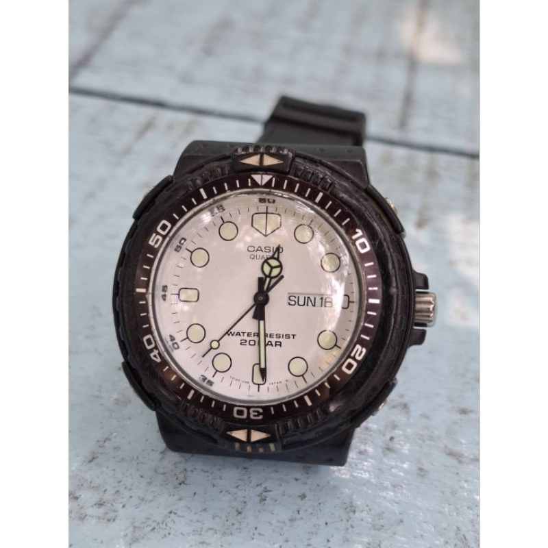 นาฬิกามือสอง Casio mrd 201w Vintage เดินพร้อมใช้งาน | Shopee Thailand