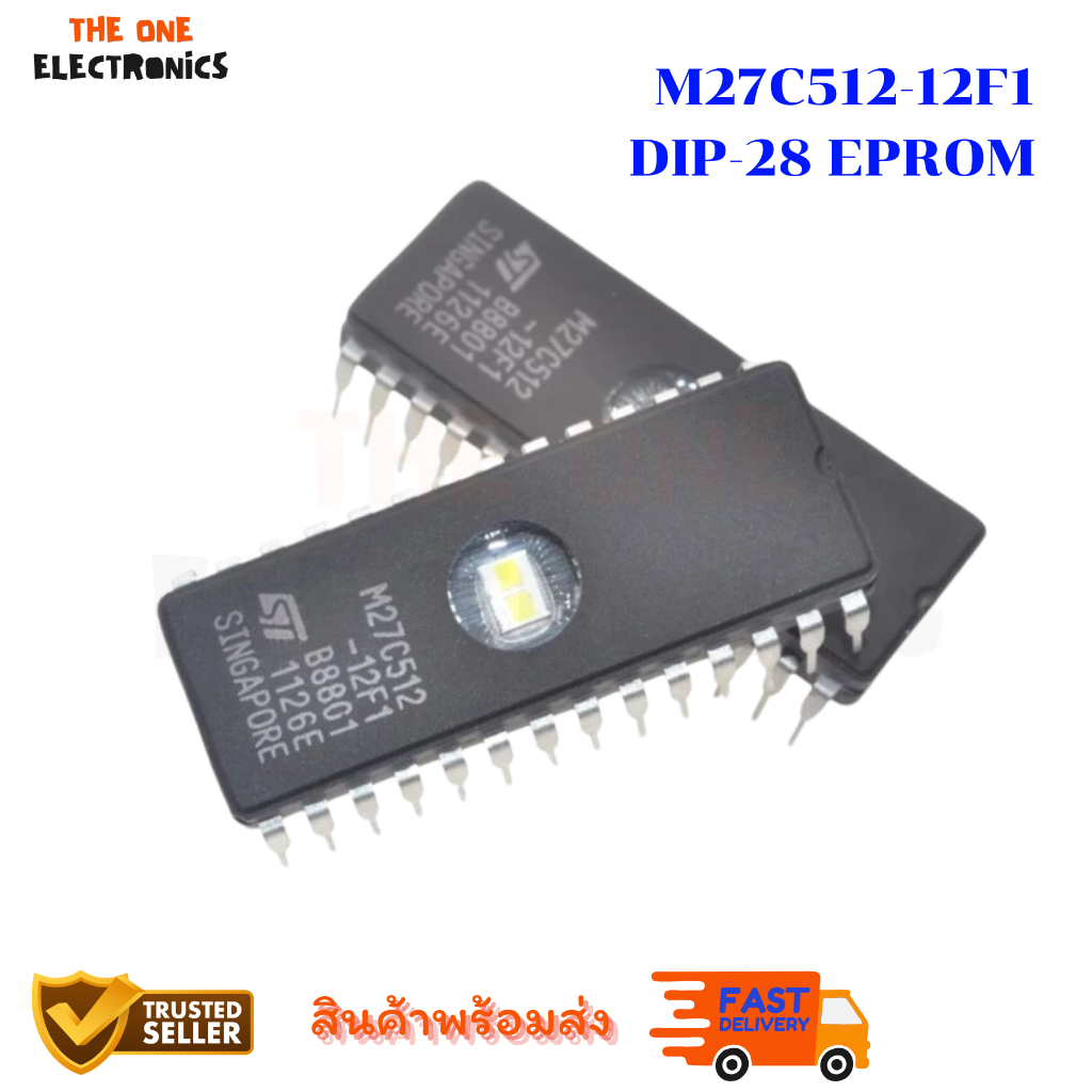 พร้อมส่ง M27C512-12F1 27C512 DIP-28 EPROM ชิป IC ไดรฟ์ IC ของใหม่ ราคา ...