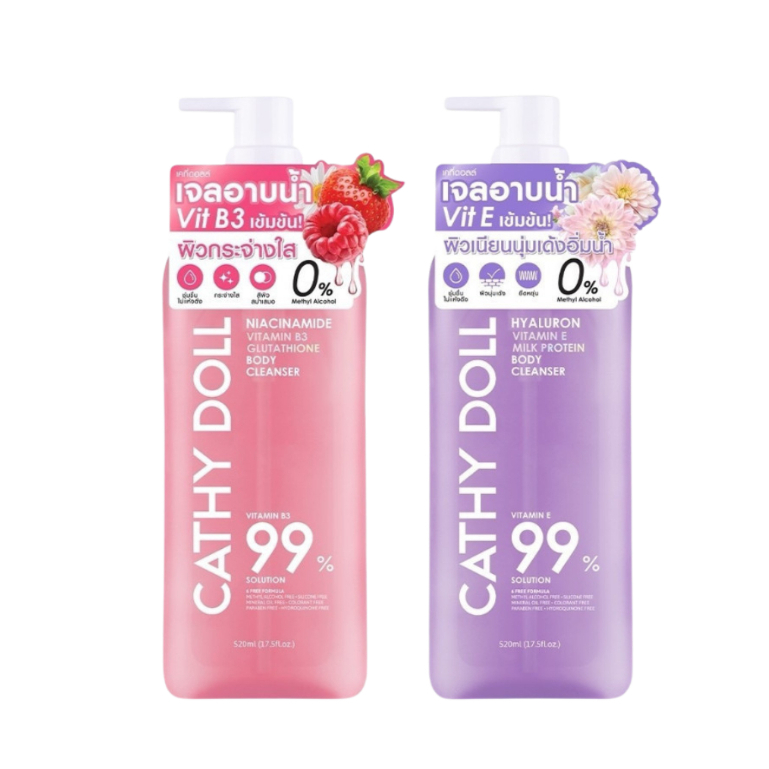 (1 ขวด) Cathy Doll Vitamin Body Cleanser 520ml เคที่ดอลล์ วิตามิน บอดี้ คลีนเซอร์ เจลอาบน้ำ (มี ...