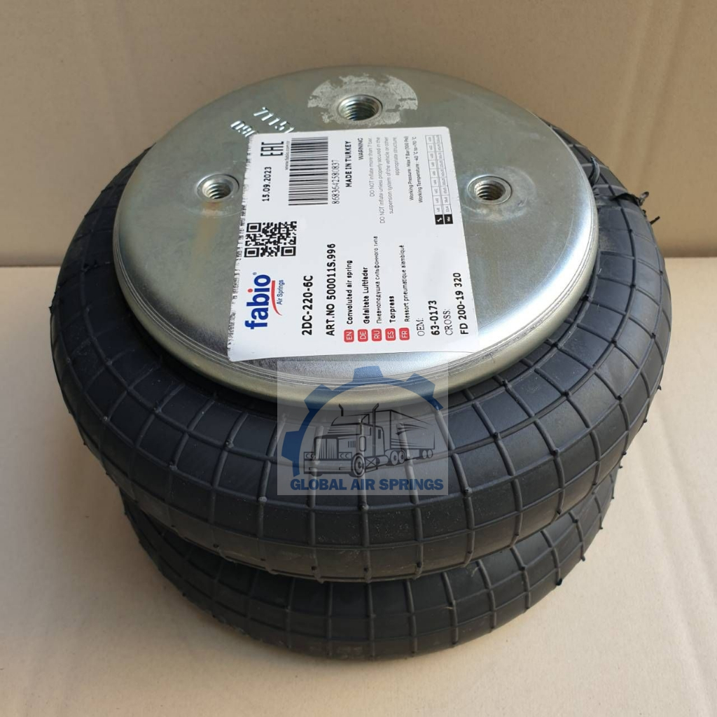 Fabio ถุงลมยกเพลา ถุงลมรถพ่วง 2DC-220-6C เทียบ Goodyear เบอร์ 2B9200 ...