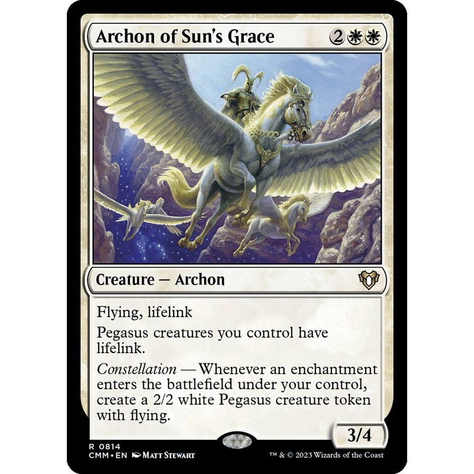 Archon of Sun's Grace CMM Commander Masters การ์ด Magic the Gathering ...