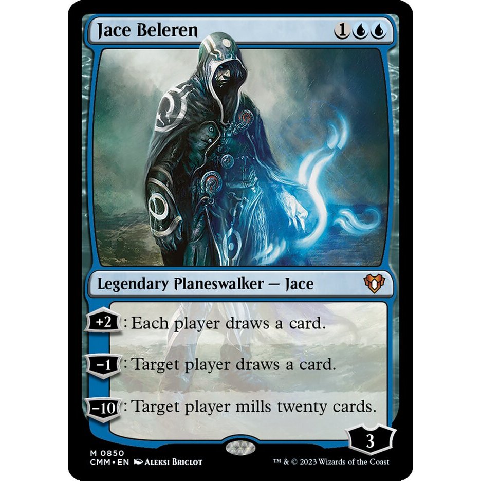 Jace Beleren CMM Commander Masters การ์ด Magic the Gathering [MTG] ของ ...