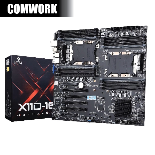 เมนบอร์ด HUANANZHI X11D 16D E-ATX LGA 3647 DUAL CPU WORKSTATION SERVER ...