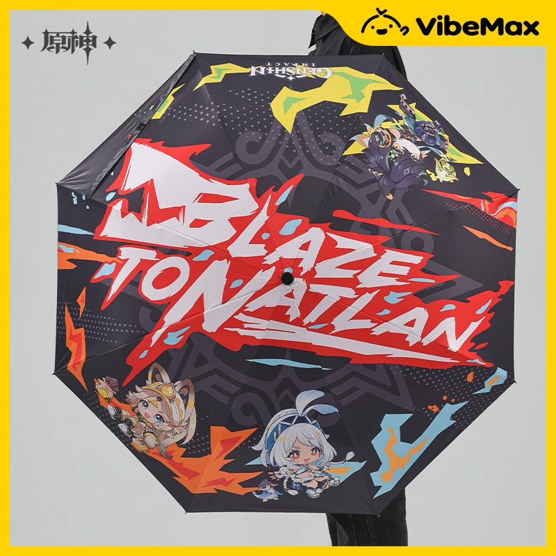 [ NEW⚡พร้อมส่ง] Genshin Impact ร่มพับอัตโนมัติ ซีรีย์ Blaze to Natlan กันแดดกันฝน miHoYo ...